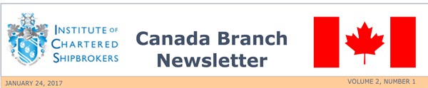 Canada Branch latest Newsletter | Institute of Chartered Shipbrokers