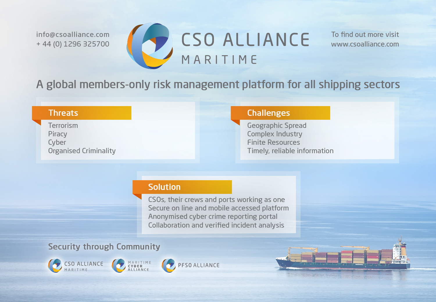 ASO Alliance Protective and Cyber Security workshops for the Maritime ...