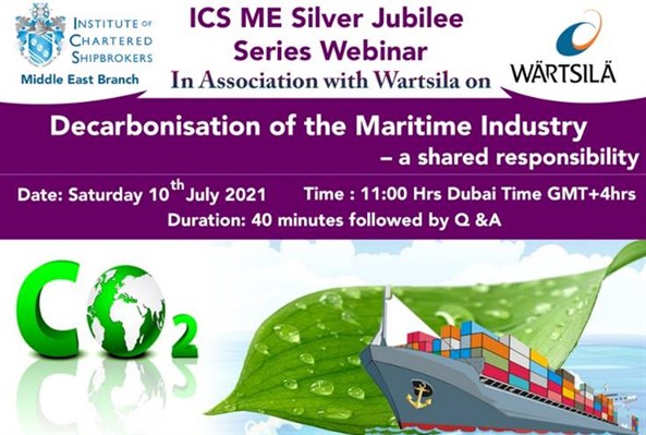 ICS Middle East webinar on Decarbonisation of the Maritime Industry - a ...
