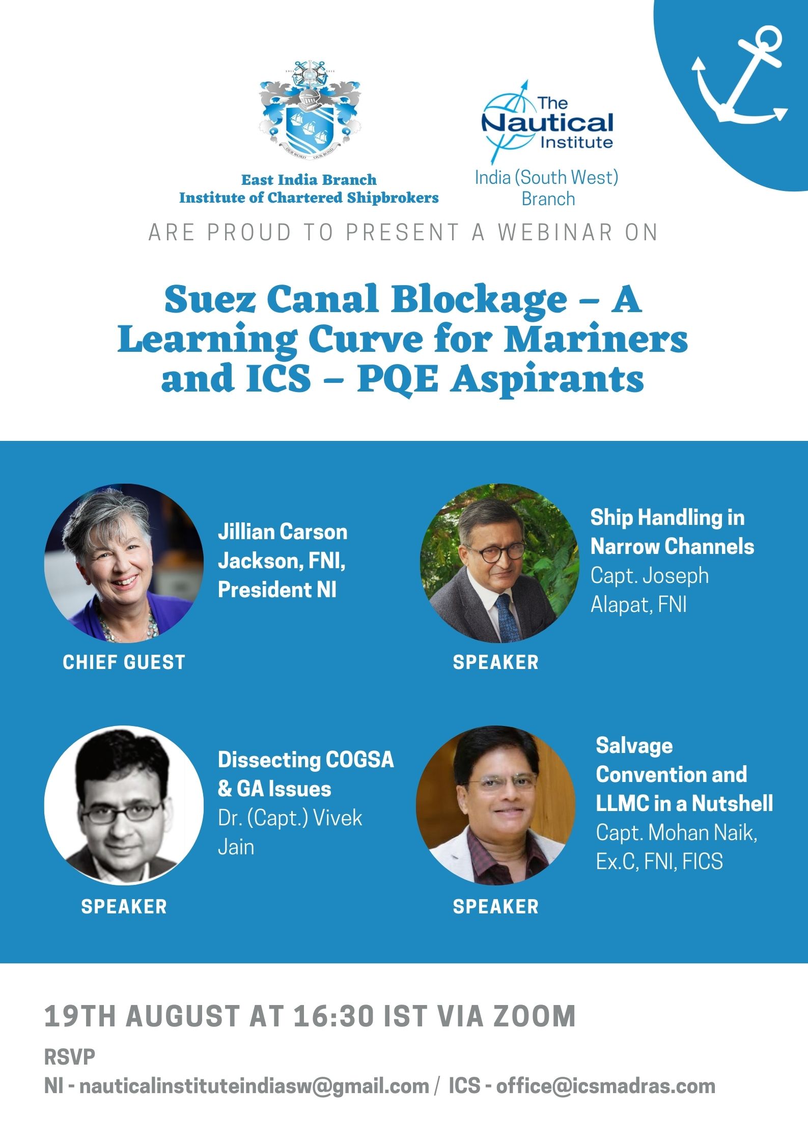 "Suez Canal Blockage - A Learning Curve for Mariners and ICS - PQE ...