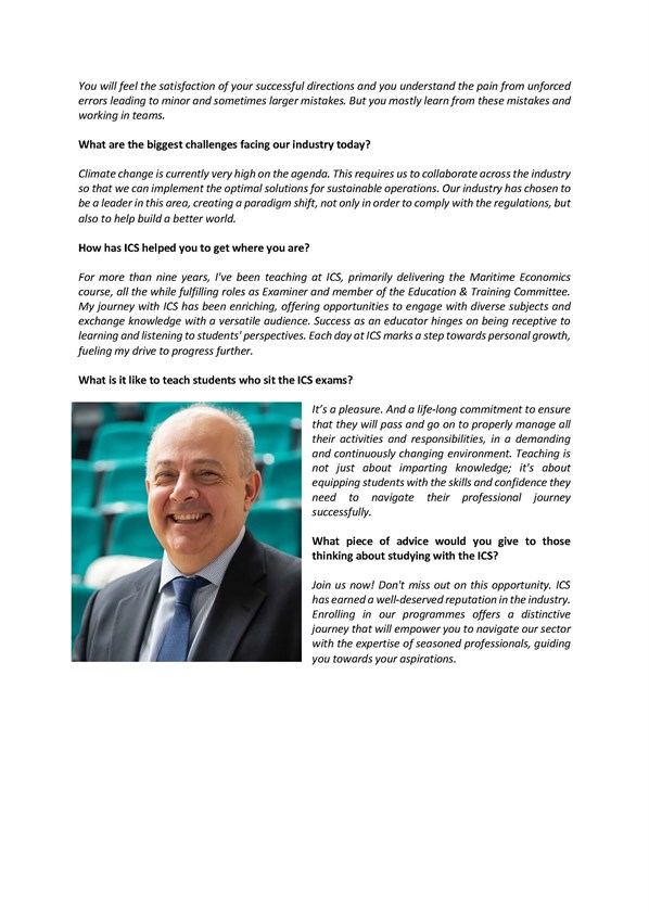 ICS Interview - Getting to know...Kostas Galanis | Institute of ...